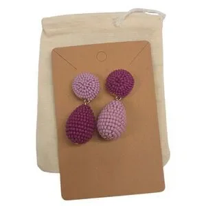 Stella & Dot | Jewelry | Stella Dot Marie Hand Beaded Pink Double Drop ...